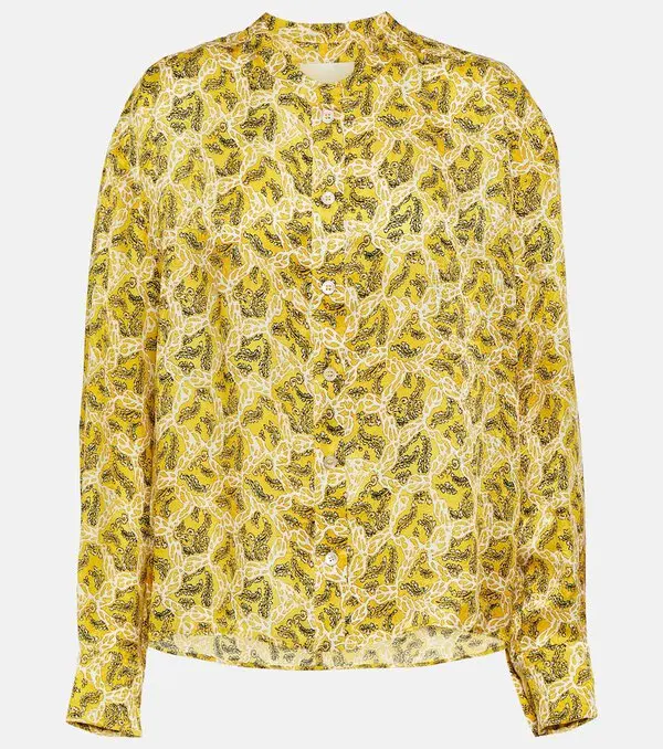 Isabel Marant Leidy Printed Satin Blouse