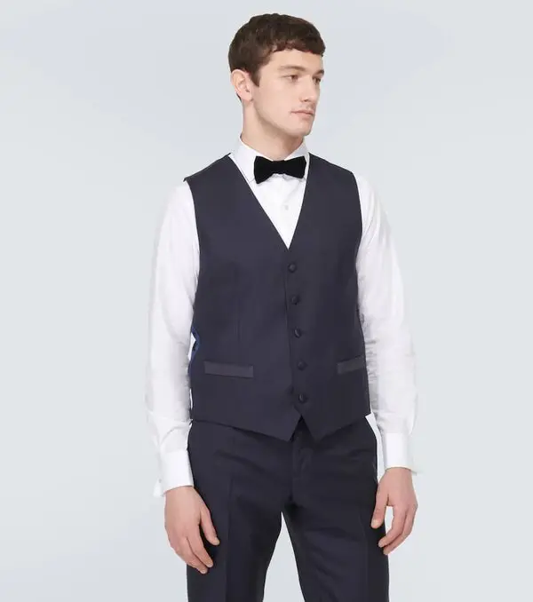 Dolce & Gabbana Wool And Silk-blend Vest