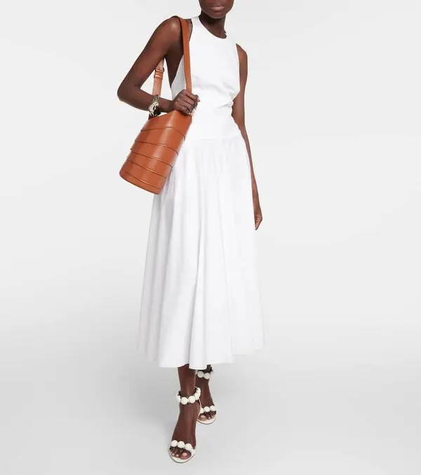 Alaïa Babel Small Leather Shoulder Bag - Brown