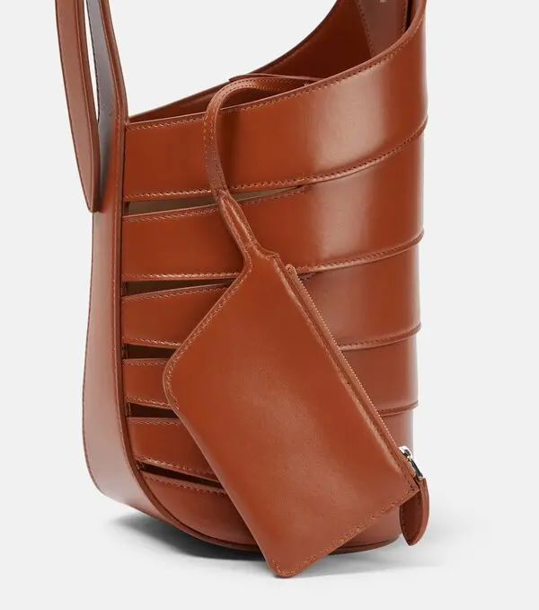 Alaïa Babel Small Leather Shoulder Bag - Brown