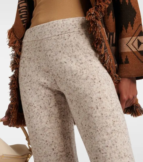 Alanui Dreamscape Fringed Wool-blend Pants - Beige