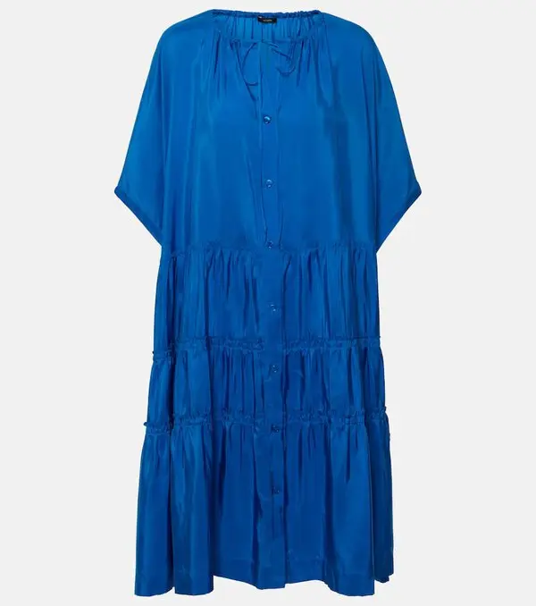 JOSEPH Emile Tiered Midi Dress