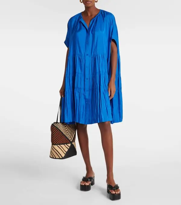 JOSEPH Emile Tiered Midi Dress