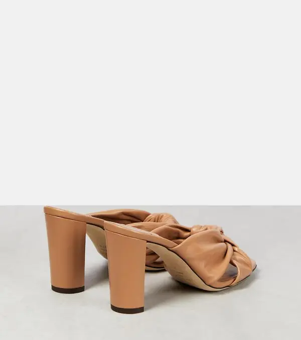 JIMMY CHOO Avenue 85 Leather Mules