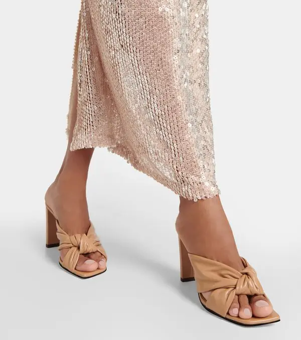 JIMMY CHOO Avenue 85 Leather Mules