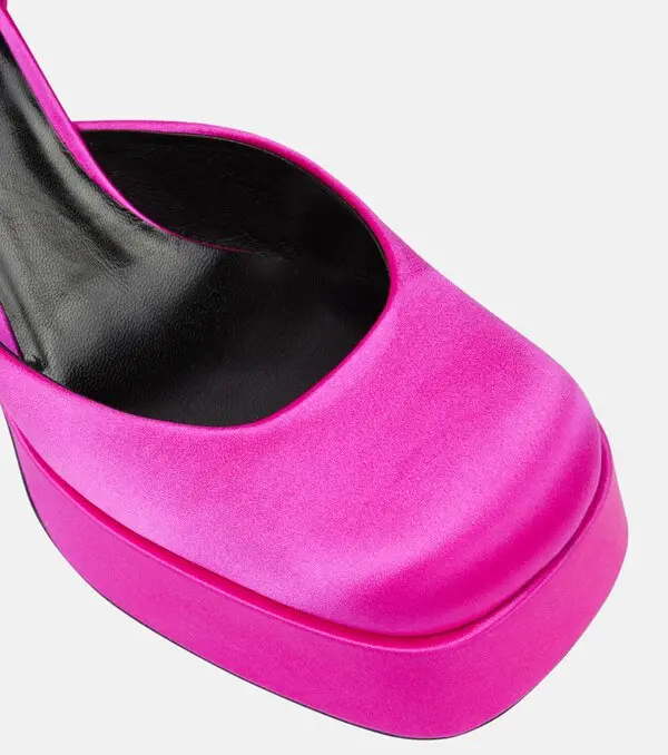 Versace Medusa Aevitas Satin Platform Pumps