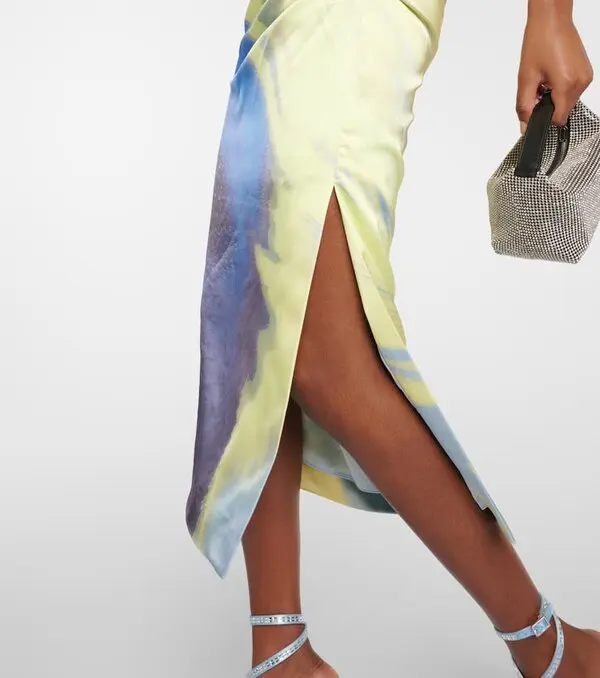 Simkhai Hansel Printed Halterneck Midi Dress