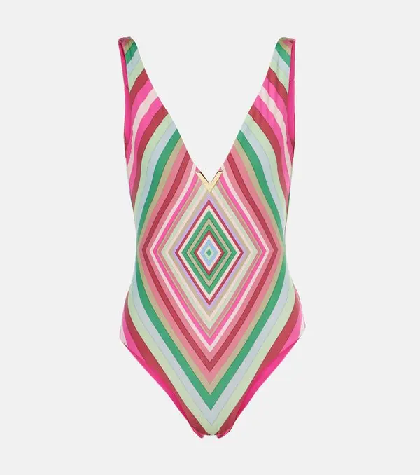 Valentino Garavani Printed One Piece Swimsuit - Multicoloured