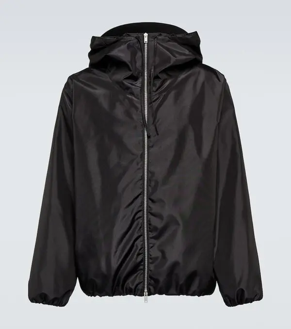 JIL SANDER Hooded Zip-up Raincoat