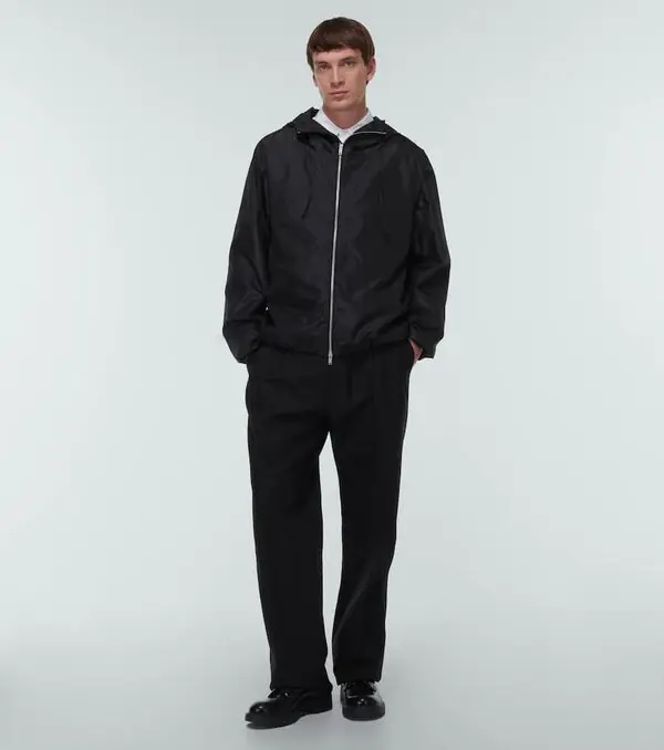 JIL SANDER Hooded Zip-up Raincoat