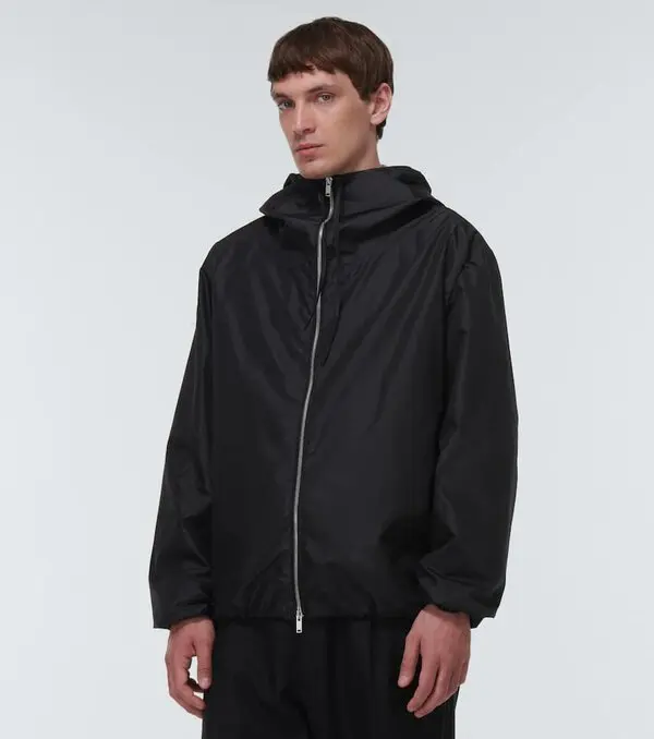 JIL SANDER Hooded Zip-up Raincoat