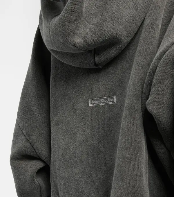 Acne Studios Cropped Cotton Hoodie