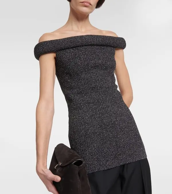 TOTEME Knitted Off-shoulder Top