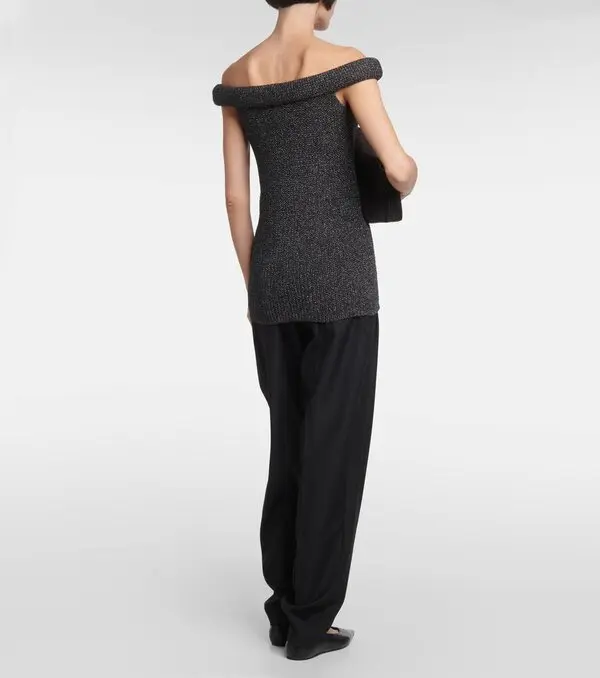 TOTEME Knitted Off-shoulder Top