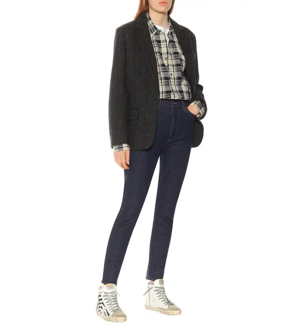 MARANT ETOILE Charly Herringbone Wool Jacket