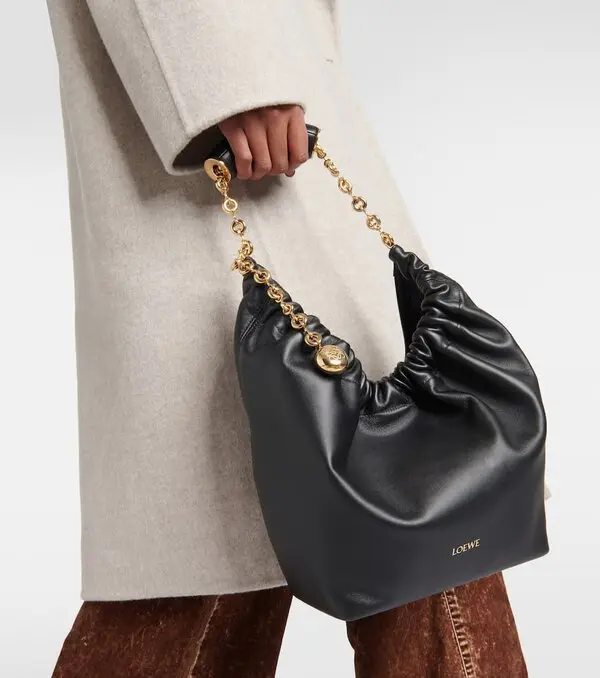 Loewe Squeeze Small Leather Shoulder Bag