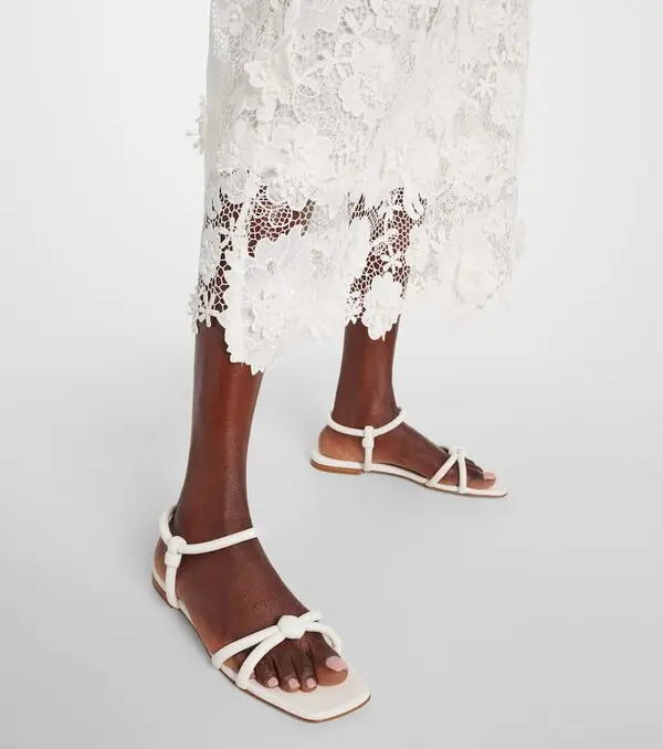GIANVITO ROSSI Juno Leather Sandals