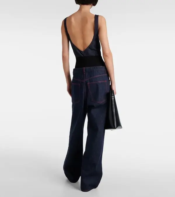 Alaïa Low-rise Wide-leg Jeans