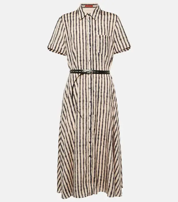 Altuzarra Kiera Printed Midi Shirt Dress