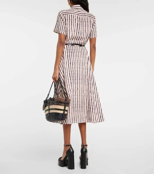 Altuzarra Kiera Printed Midi Shirt Dress