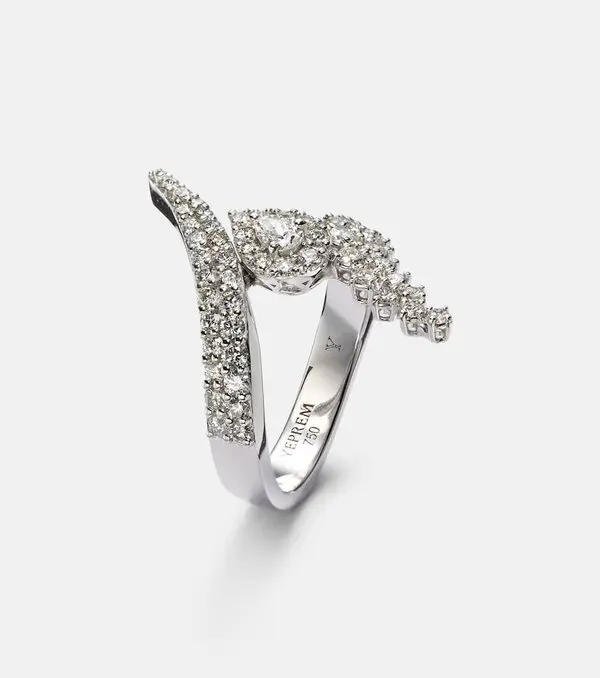 Yeprem Y-not 18kt White Gold Diamond Ring