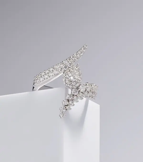 Yeprem Y-not 18kt White Gold Diamond Ring