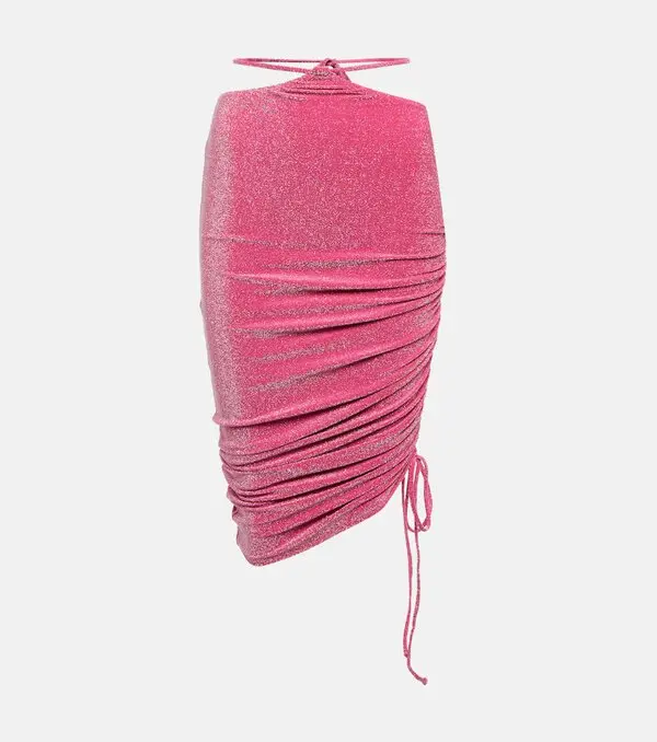 BANANHOT Ariel Ruched Midi Skirt