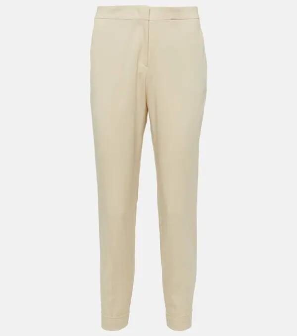 Etro High-rise Tapered Cotton-blend Pants