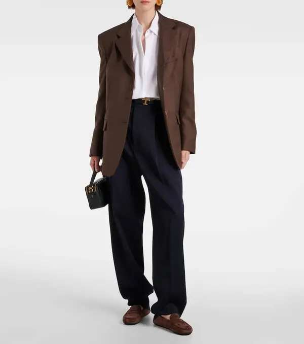 TOD'S Suede Driving Loafers - Brown