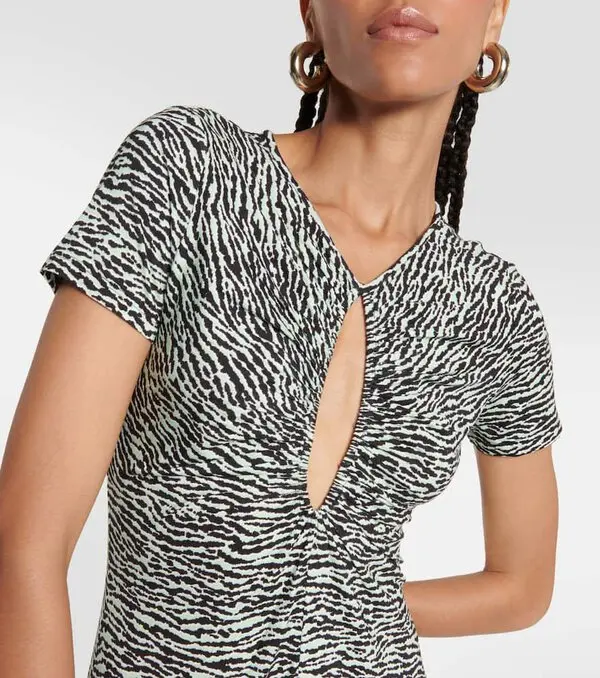 Proenza Schouler White Label Zebra-print Maxi Dress