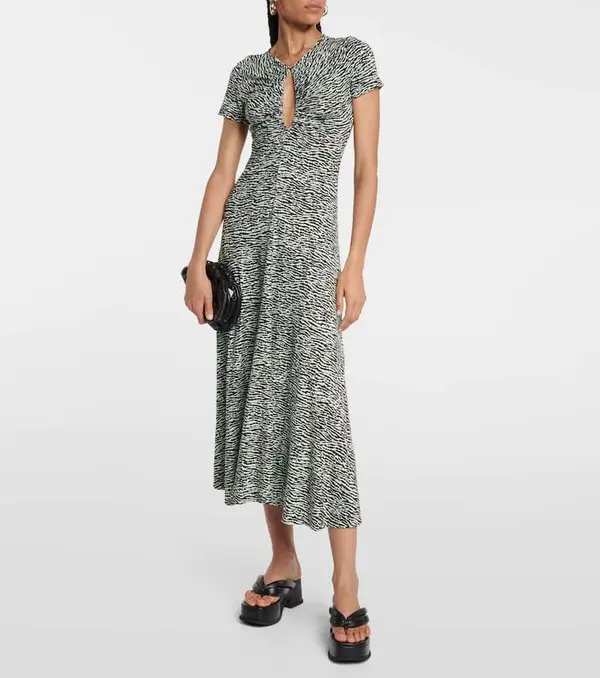 Proenza Schouler White Label Zebra-print Maxi Dress