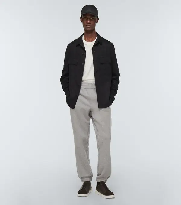 Zegna Logo Cotton Sweatpants
