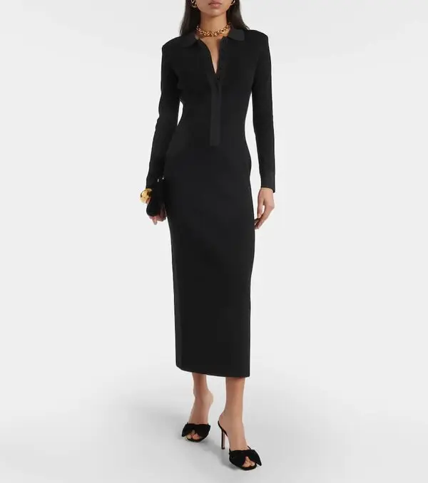 TOM FORD Wool And Silk-blend Maxi Dress