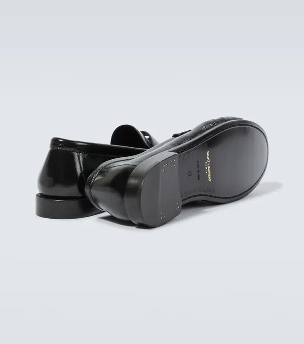 Saint Laurent Le Loafer Leather Penny Loafers