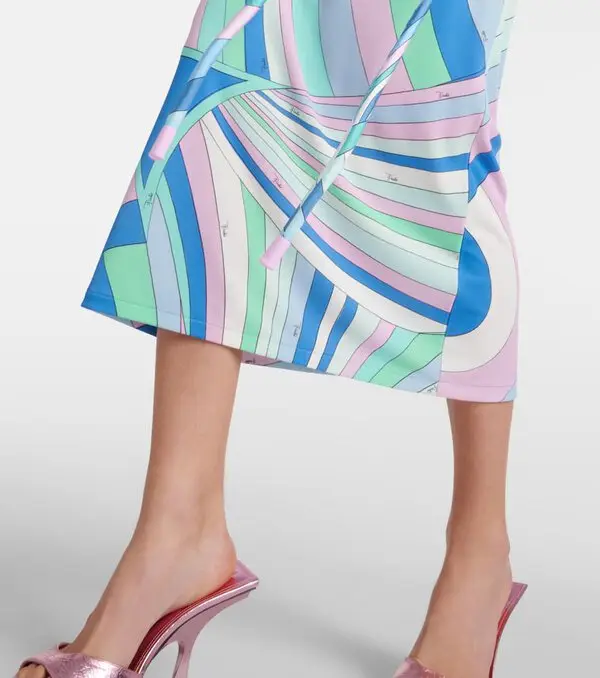 Emilio Pucci Layered Belted Printed Tunic