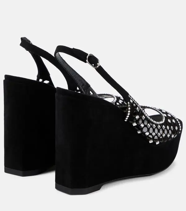 Rene Caovilla Embellished Platform Sandals