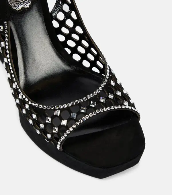 Rene Caovilla Embellished Platform Sandals