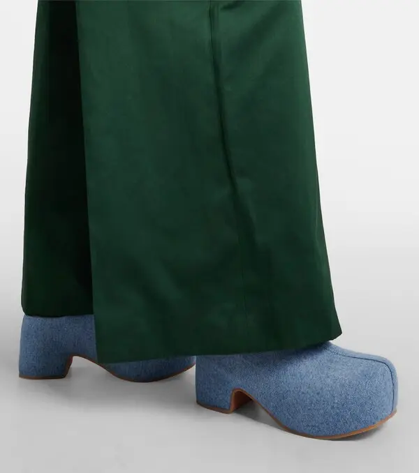 Dries Van Noten Denim Clogs