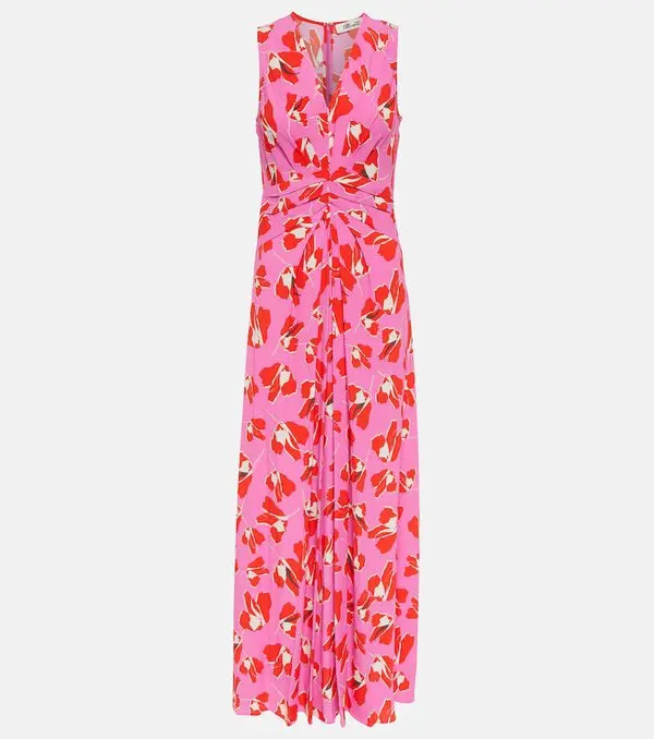 Diane Von Furstenberg Ace Printed Maxi Dress