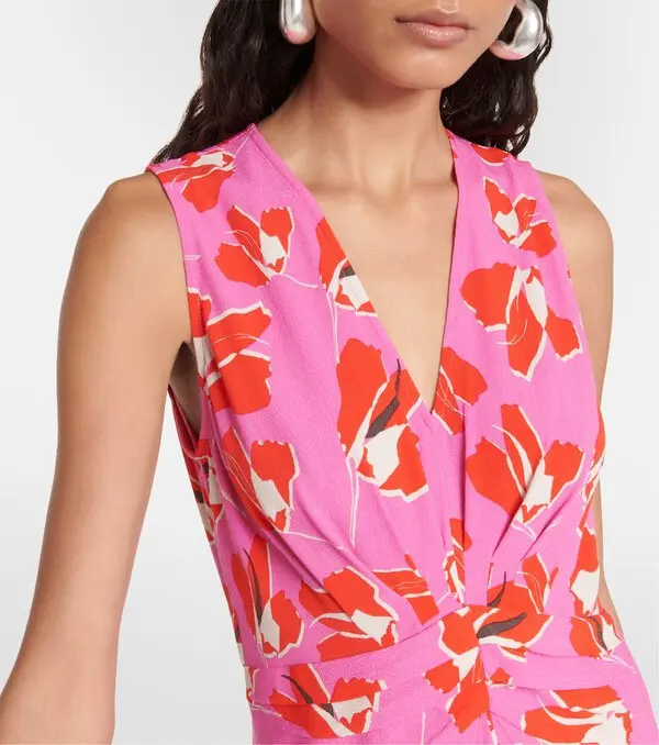 Diane Von Furstenberg Ace Printed Maxi Dress