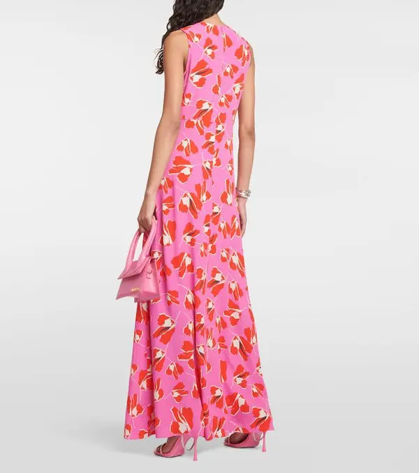 Diane Von Furstenberg Ace Printed Maxi Dress