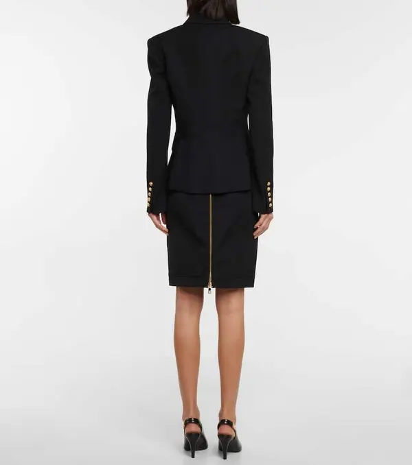 Balmain Wool Double-breasted Blazer