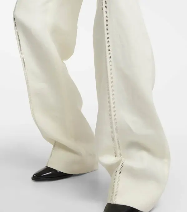 Bottega Veneta Straight Linen Pants