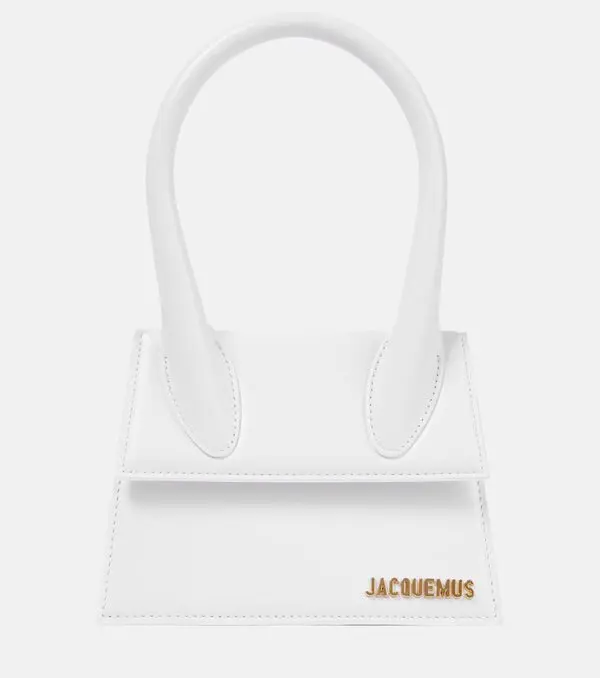 Jacquemus Le Chiquito Moyen Leather Tote Bag - White
