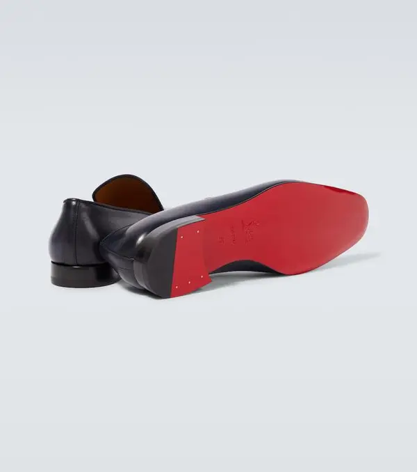 CHRISTIAN LOUBOUTIN Dandelion Leather Loafers - Blue