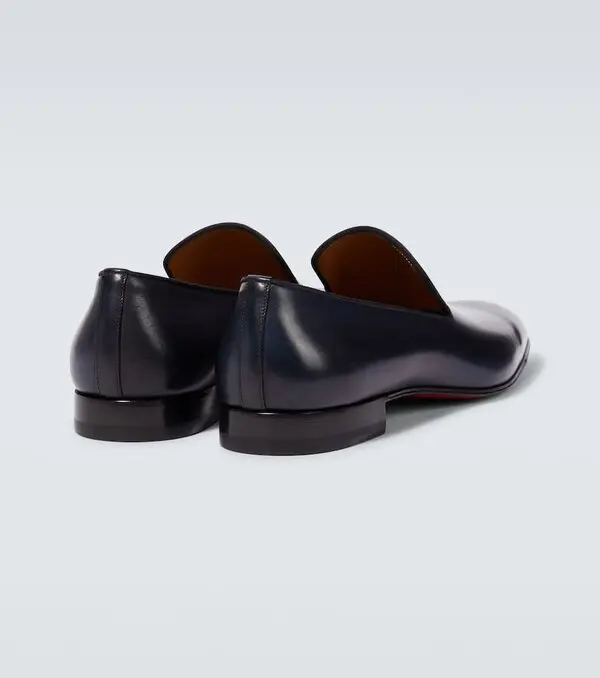 CHRISTIAN LOUBOUTIN Dandelion Leather Loafers - Blue