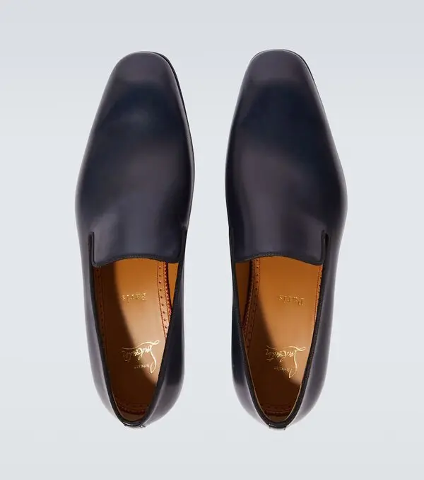 CHRISTIAN LOUBOUTIN Dandelion Leather Loafers - Blue