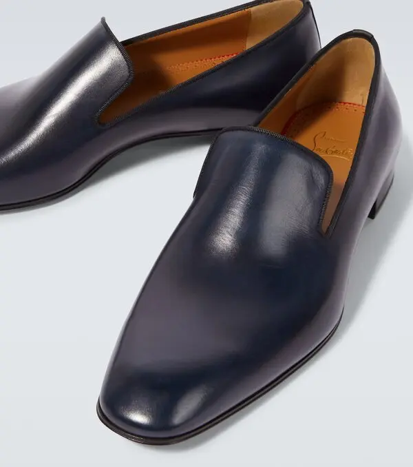 CHRISTIAN LOUBOUTIN Dandelion Leather Loafers - Blue