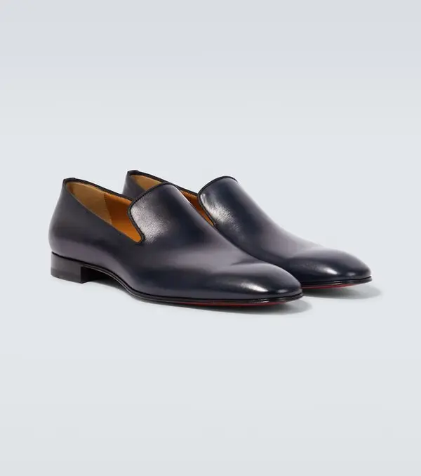 CHRISTIAN LOUBOUTIN Dandelion Leather Loafers - Blue