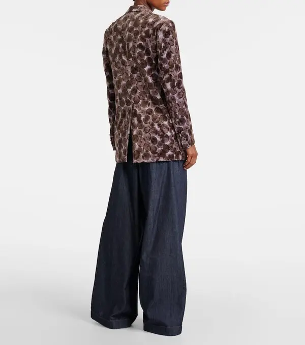 Dries Van Noten Printed Cotton-blend Blazer